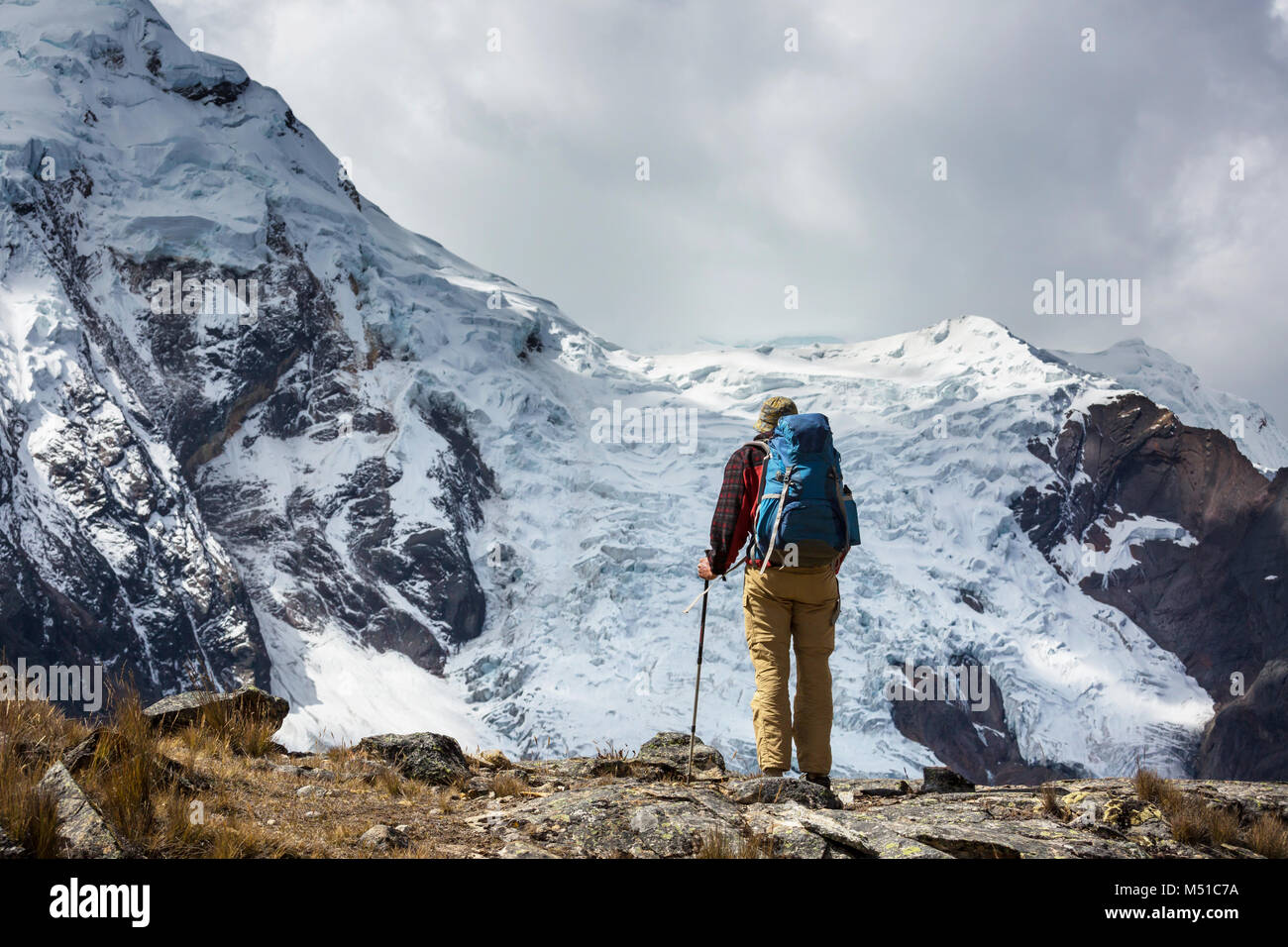 Hike in Peru Stock Photo - Alamy