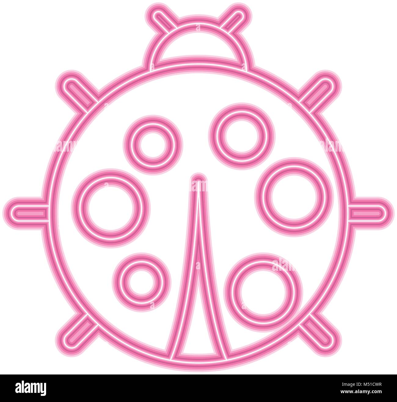 cute ladybug dotted animal insect wildlife Stock Vector Image & Art - Alamy