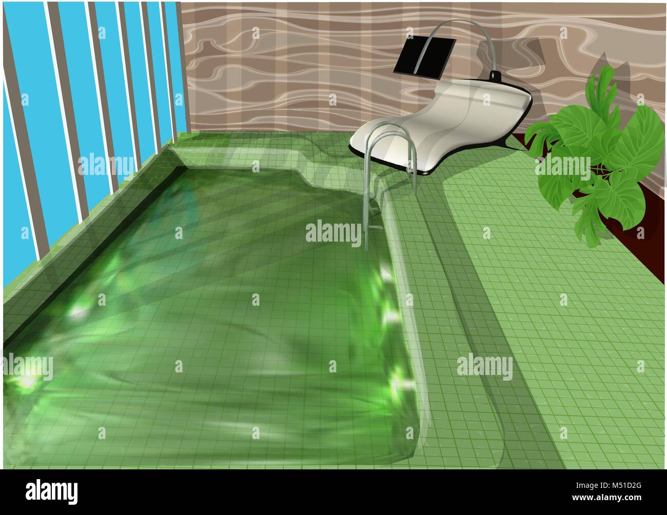 Luxury pool home Stock Vector Images - Alamy