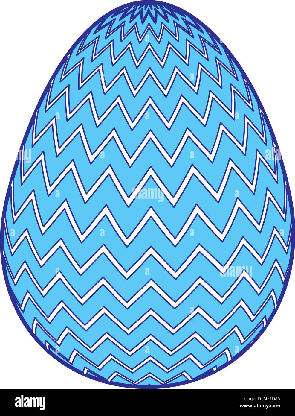 decorative easter egg zig zag ornament Stock Vector Image & Art - Alamy