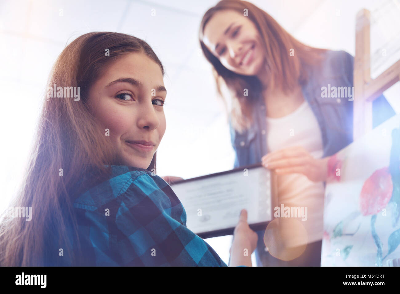 Receiving certificate hi-res stock photography and images - Alamy