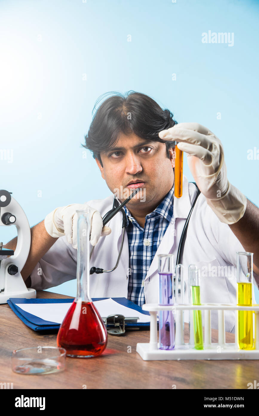 Indian Scientist In Lab