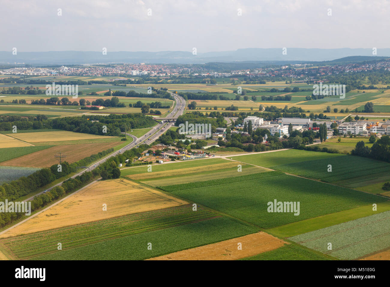 views of the European landscape from the plane Stock Photo - Alamy