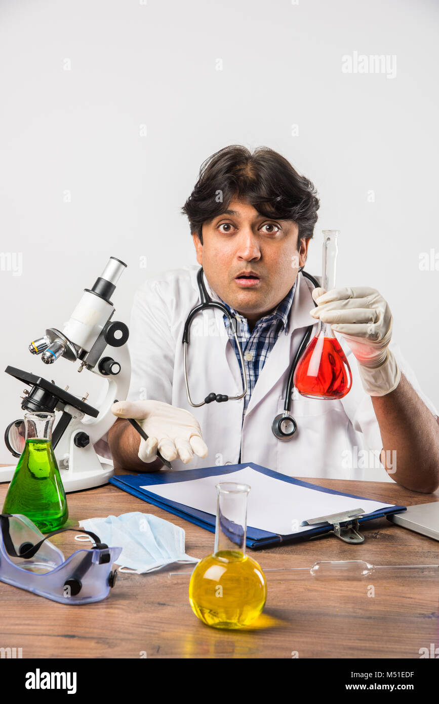 Indian Scientist In Lab