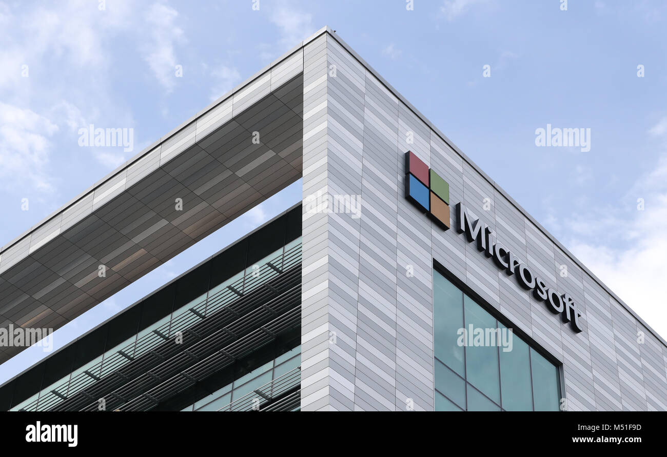 Microsoft's new offices at South County Business Park in Leopardstown ...