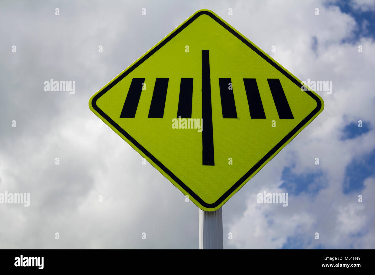 Crosswalk ahead sign Stock Photo - Alamy