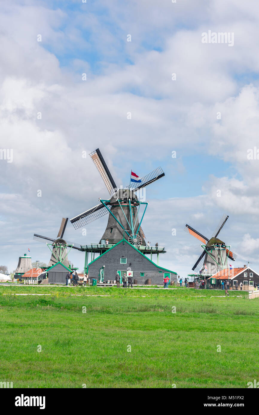 Dutch wind mills Stock Photo - Alamy