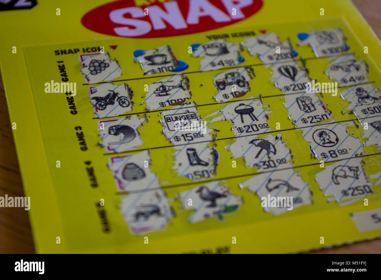 Scratch tickets hi-res stock photography and images - Alamy