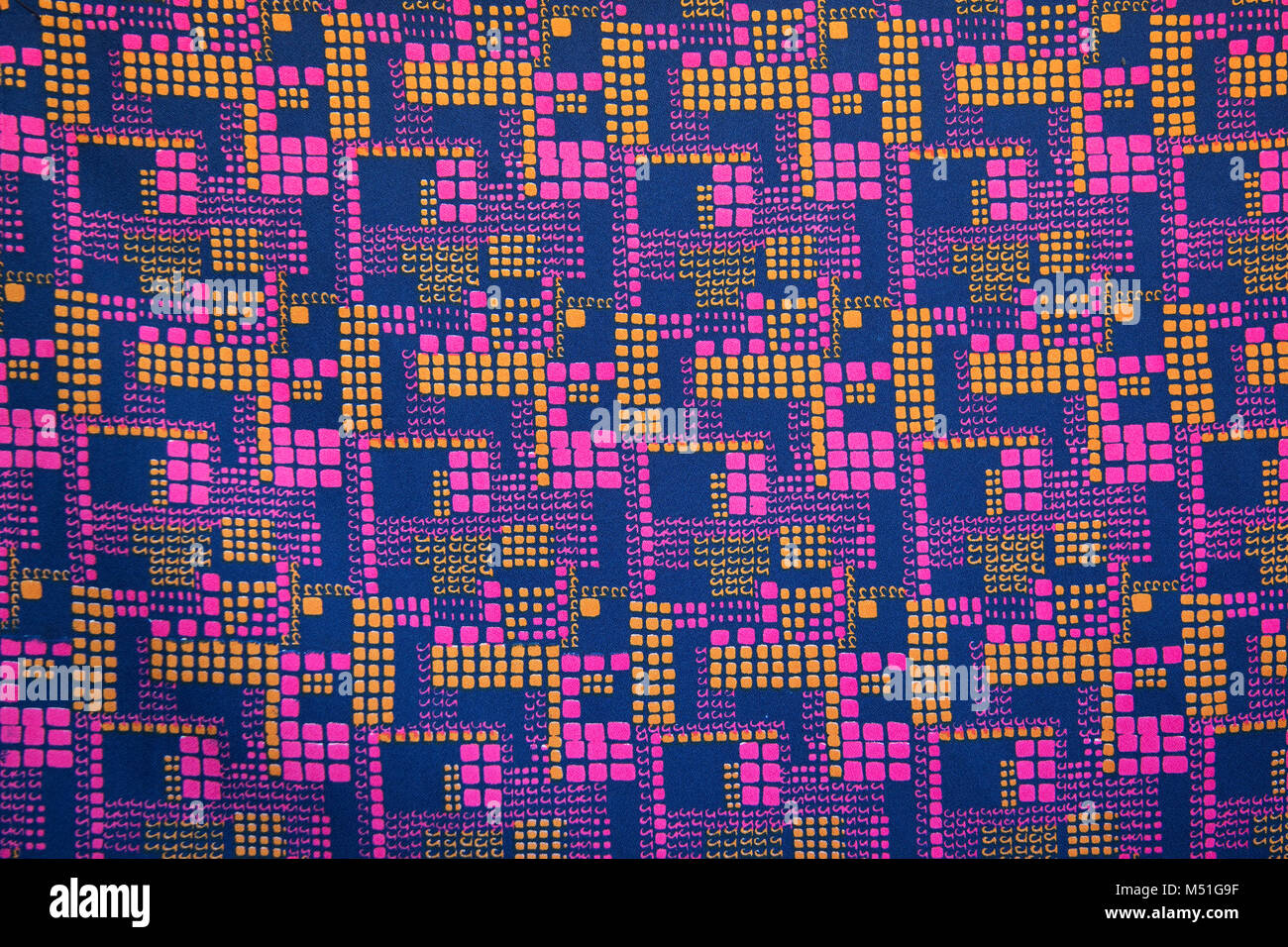 Detail of vintage fabric pattern Stock Photo - Alamy
