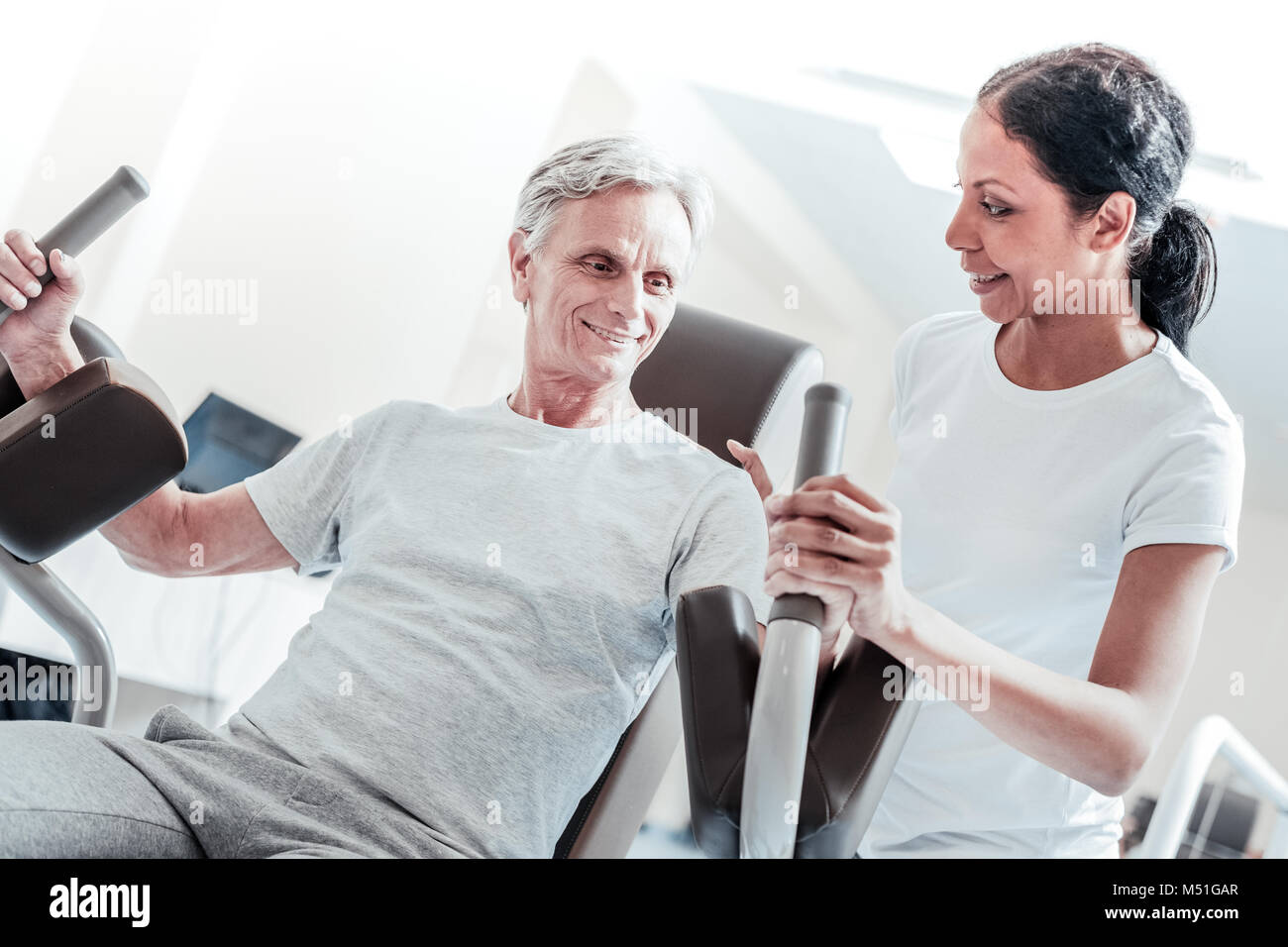 Disabled trainer hi-res stock photography and images - Alamy