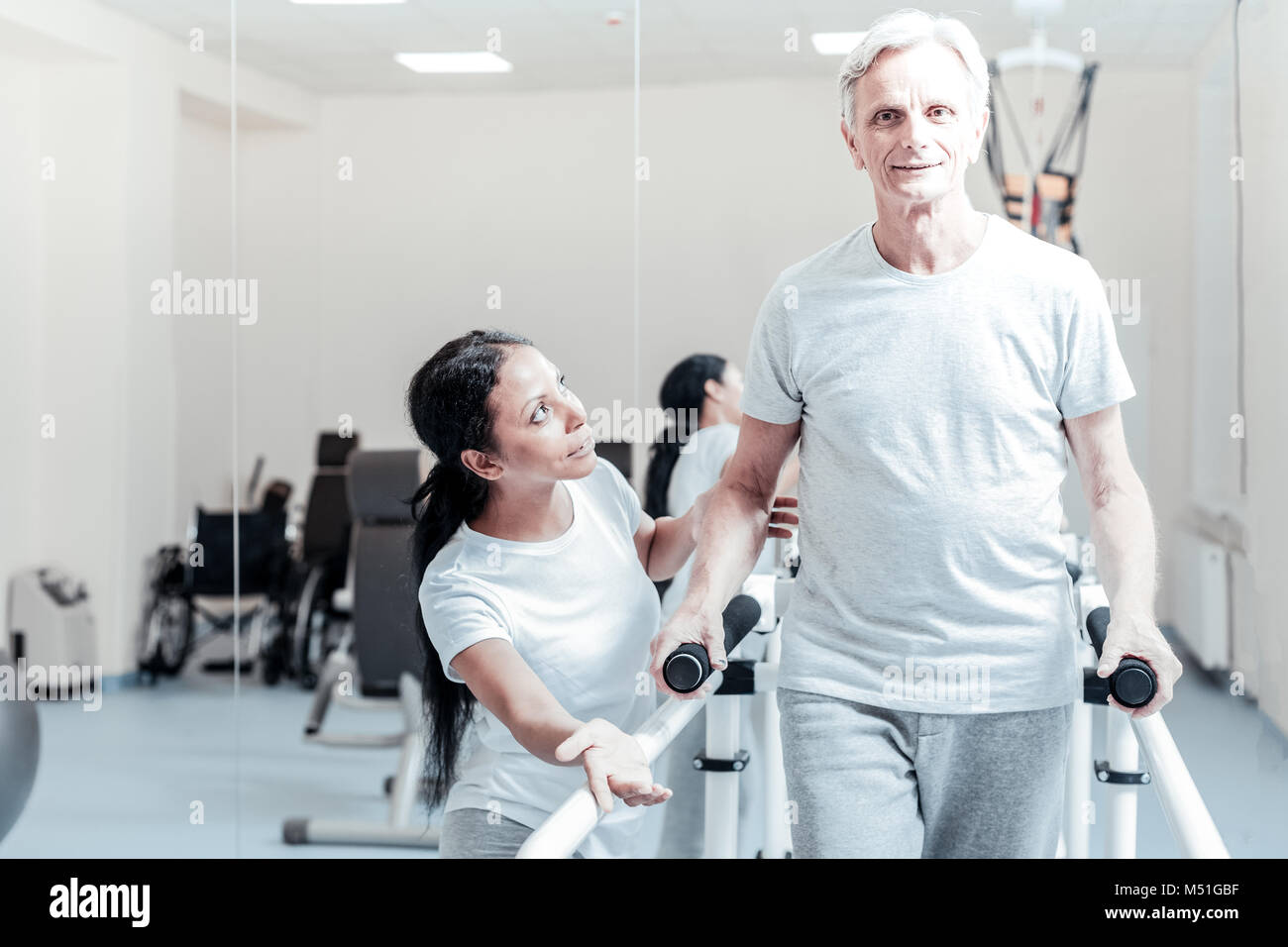 Retirement age exercising hi-res stock photography and images - Alamy