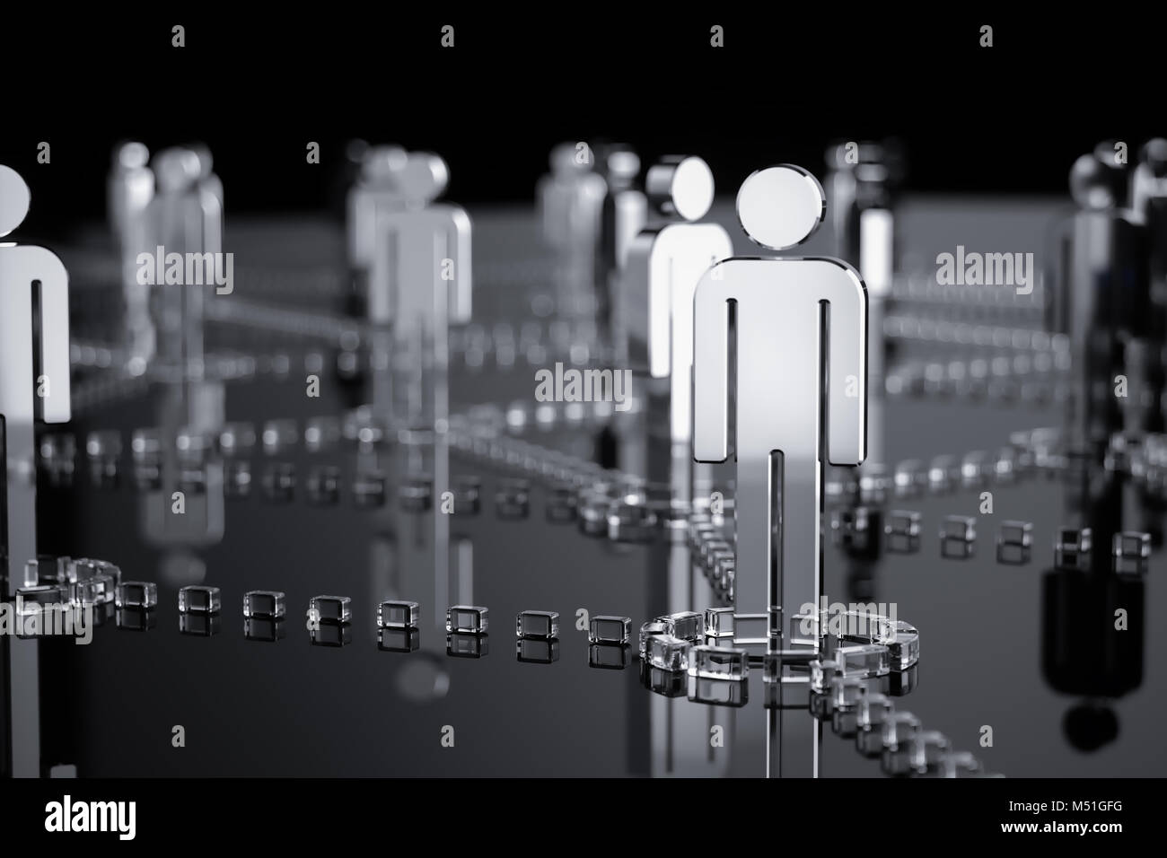 3d rendering image representing network, networking, connection, social networks, internet ...