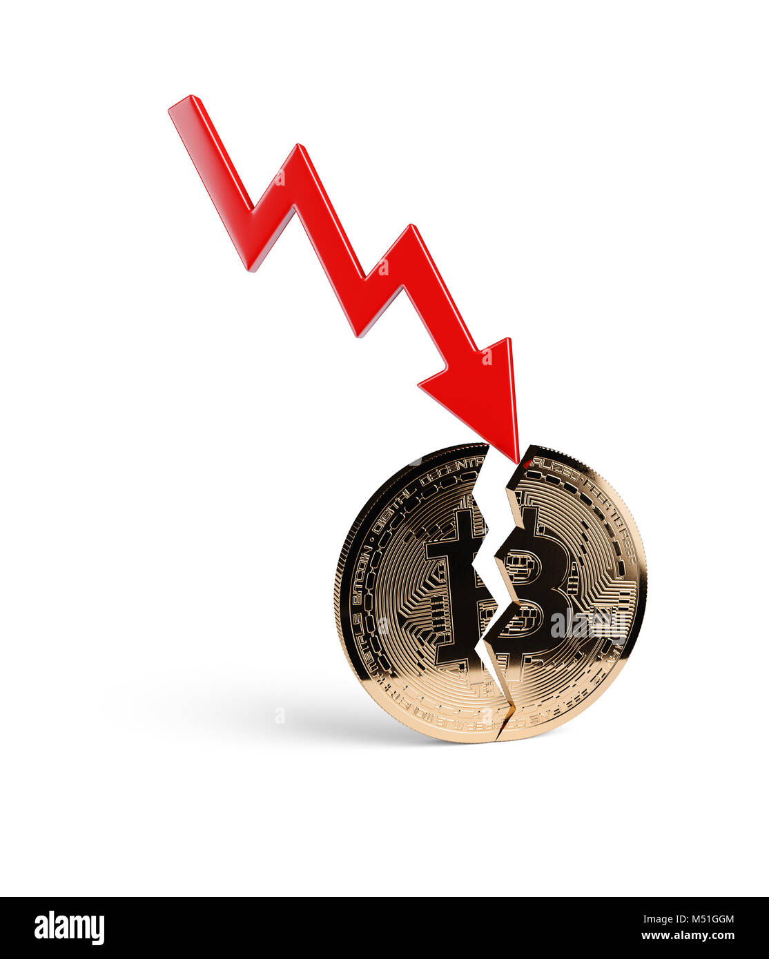 Cryptocurrency red coin hi-res stock photography and images - Alamy