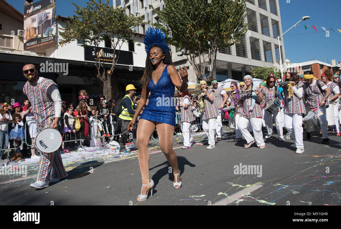Limassol, Cyprus - February 18 2018: Happy team of people dressed in ...