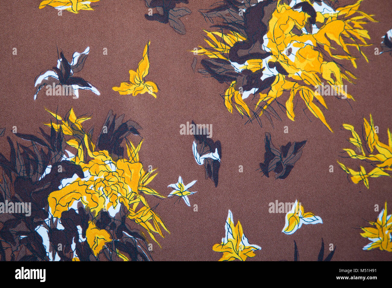 Detail of vintage fabric pattern Stock Photo - Alamy