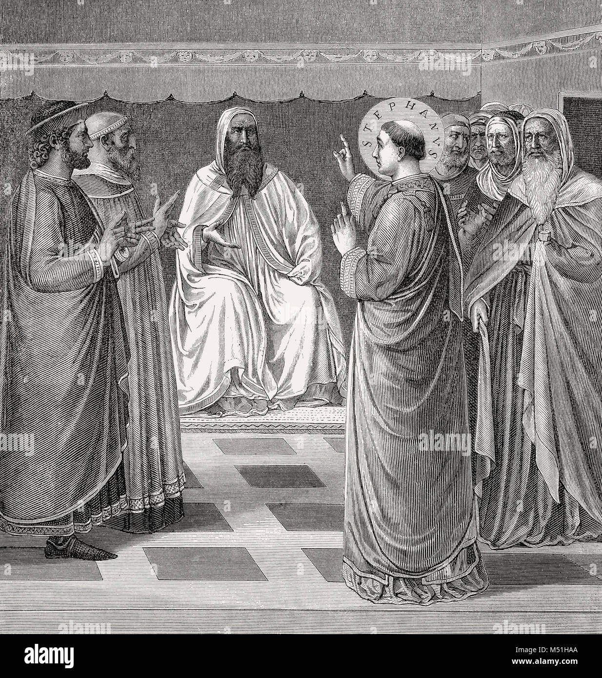 The trial of Saint Stephen, San Lorenzo fuori le mura, Rome, Italy ...