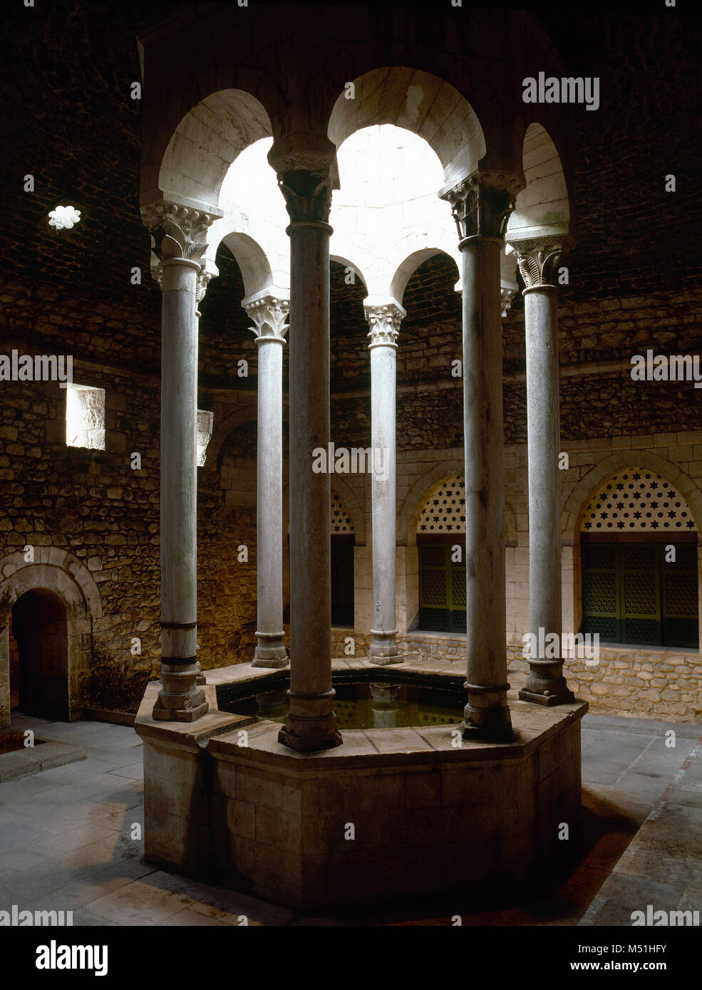 Arab baths. Romanesque construction, 12th century, inspired by Roman ...