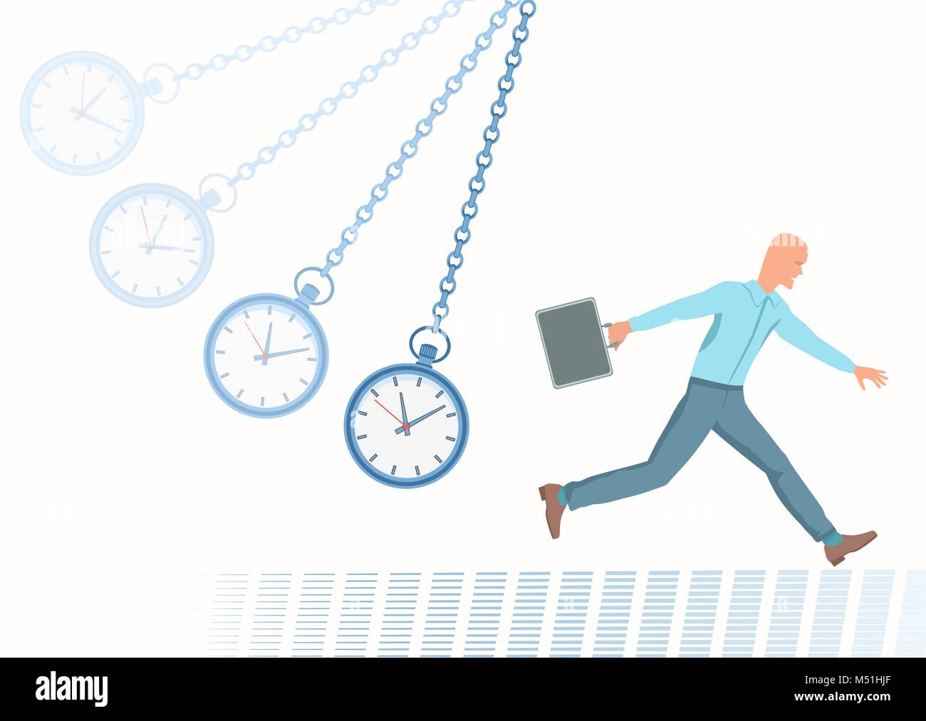 Deadline work concept man Stock Vector Images - Alamy