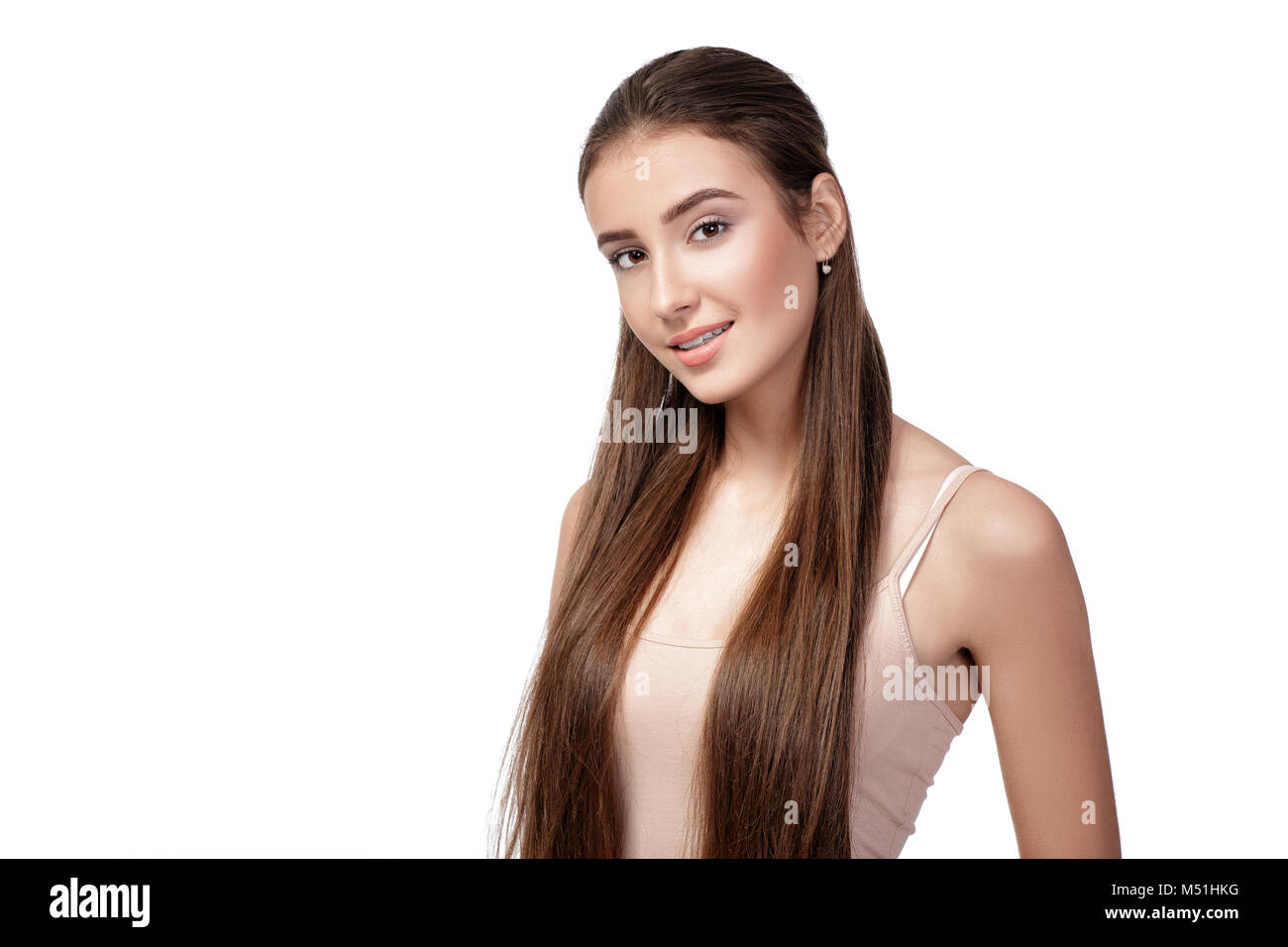 portrait of beautiful happy woman Stock Photo - Alamy
