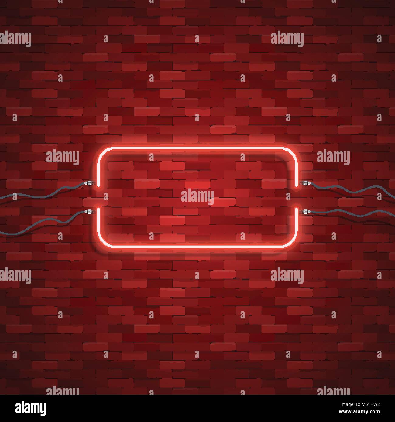 Blue abstract neon square shape Stock Vector Image & Art - Alamy