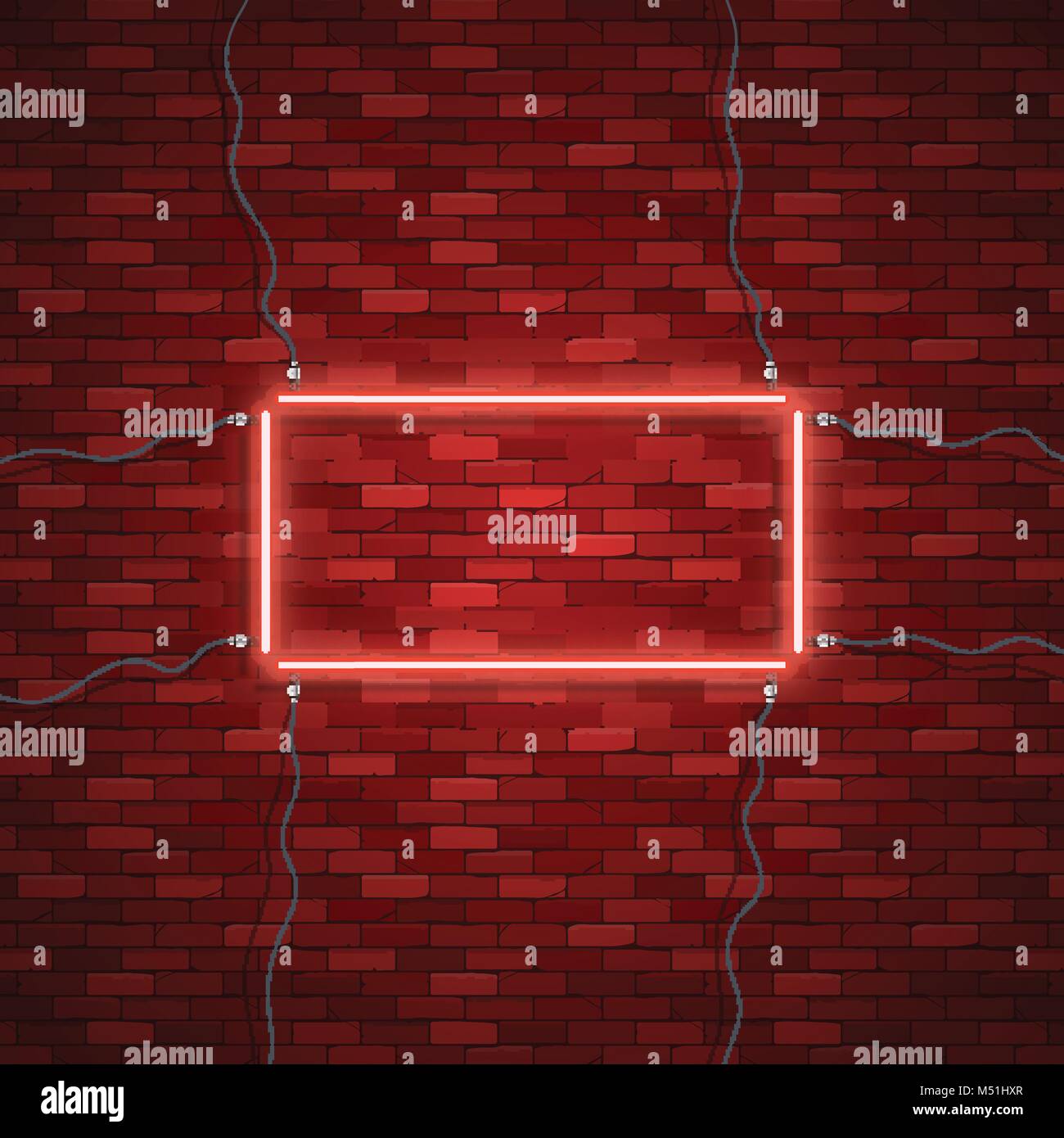 Blue abstract neon square shape Stock Vector Image & Art - Alamy