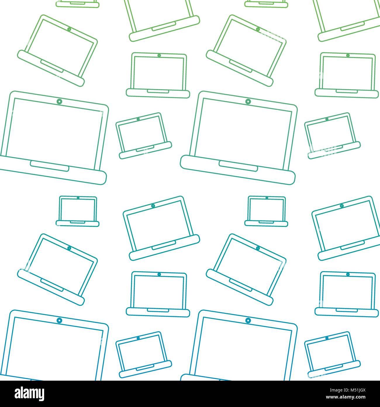 open laptop device wireless seamless pattern Stock Vector Image & Art ...