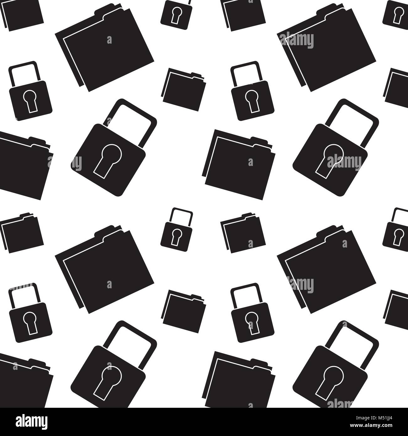 seamless pattern padlock security folder file Stock Vector Image & Art ...
