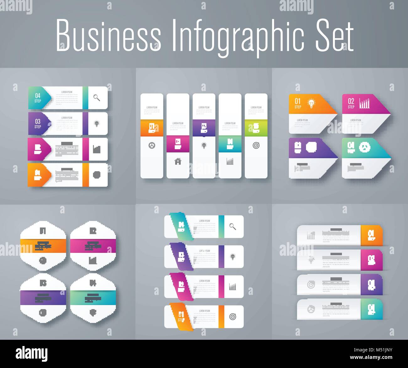 Set with infographics Stock Vector Image & Art - Alamy
