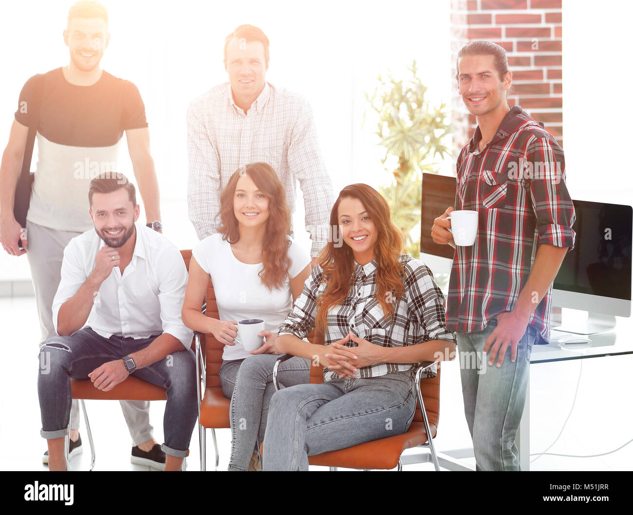 successful employees design Agency Stock Photo - Alamy