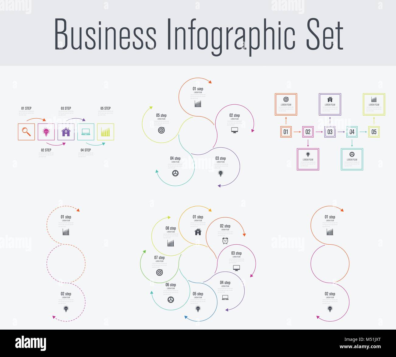 Set with infographics Stock Vector Image & Art - Alamy