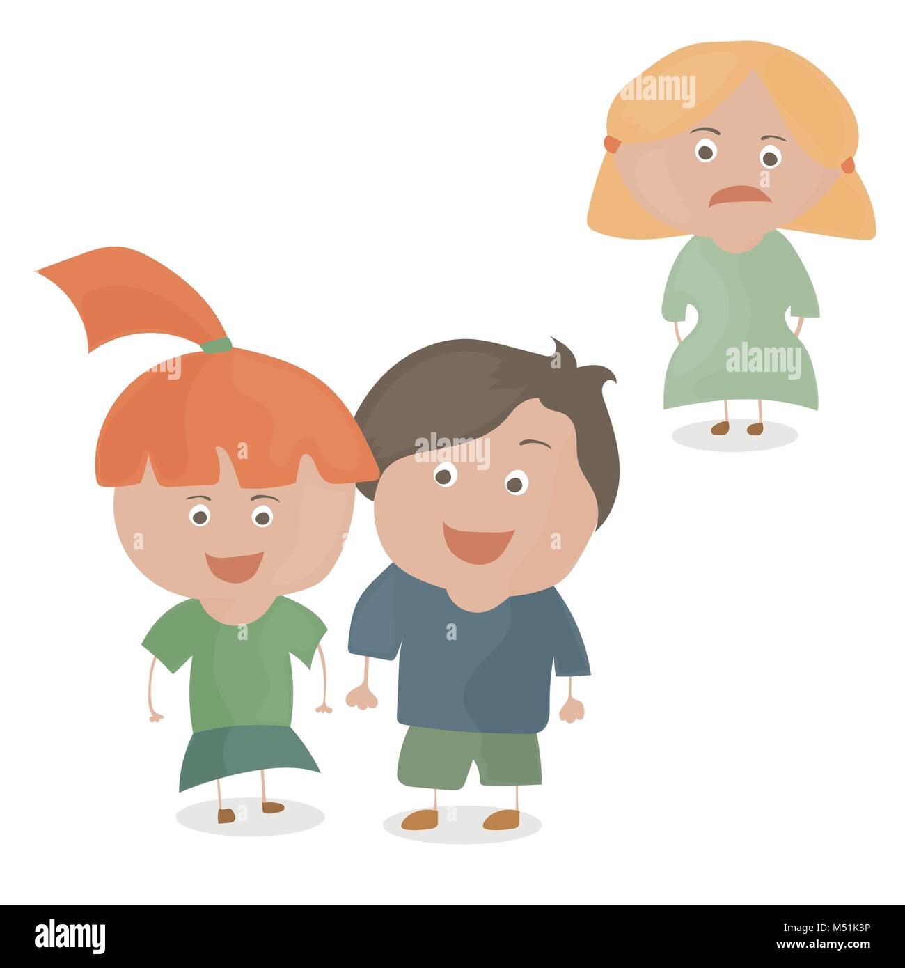 Kids jealousy Stock Vector Images - Alamy