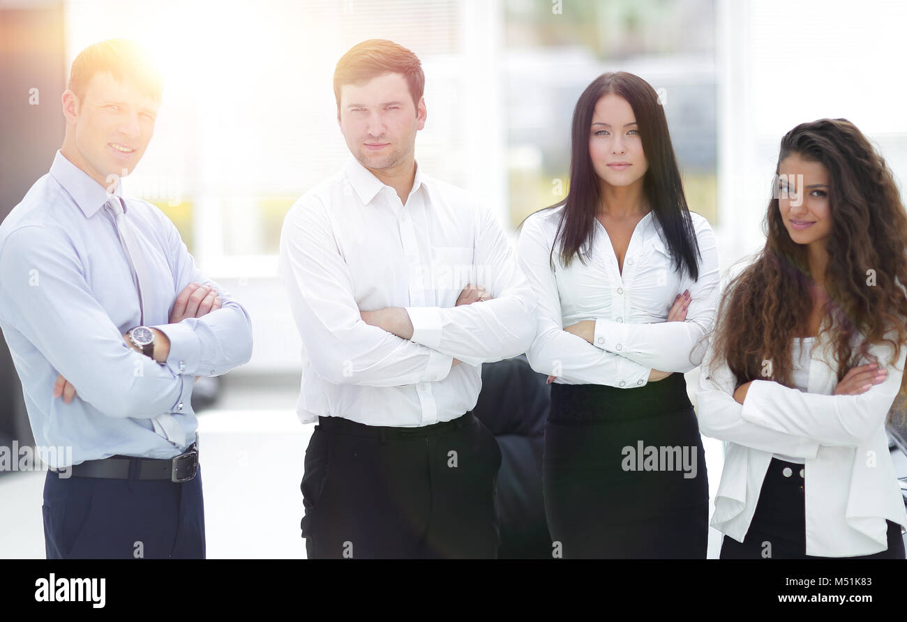 professional business team standing in office Stock Photo - Alamy