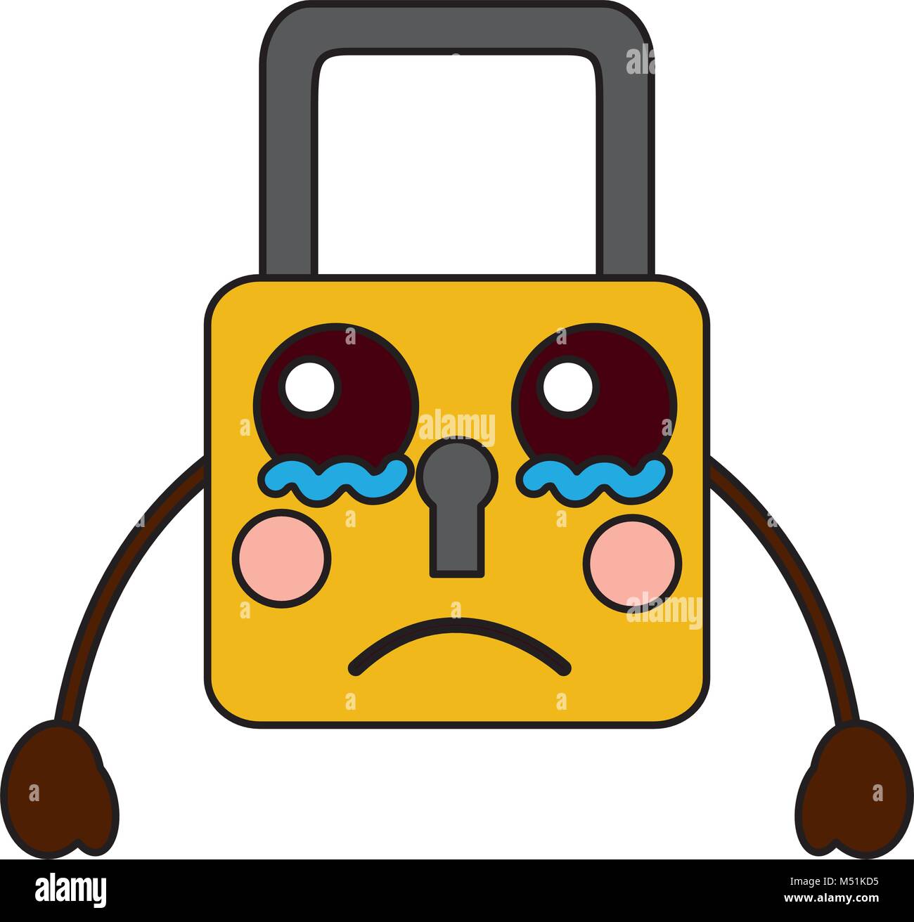 safety lock emoji icon image Stock Vector Image & Art - Alamy