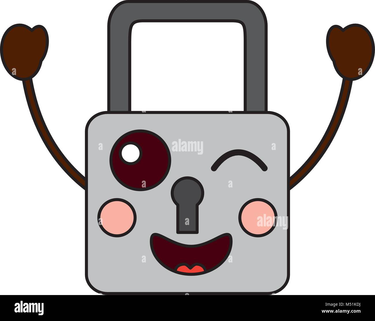 safety lock emoji icon image Stock Vector Image & Art - Alamy