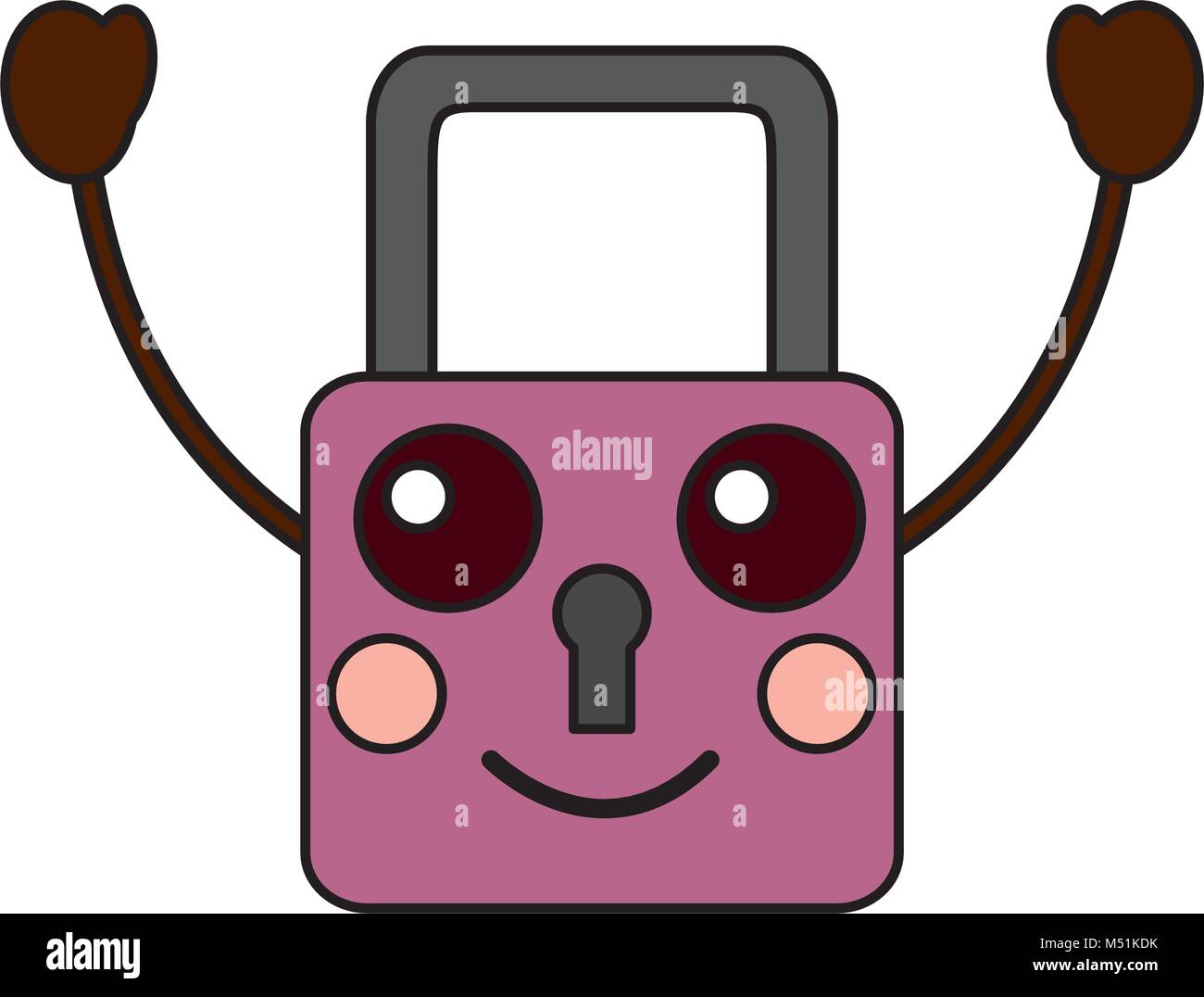 safety lock emoji icon image Stock Vector Image & Art - Alamy