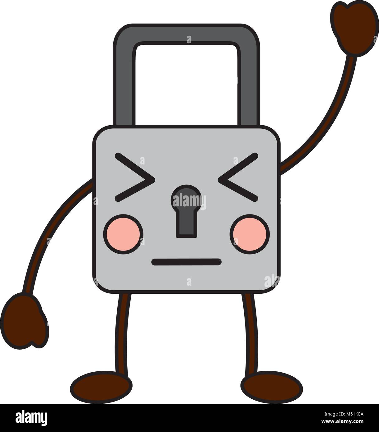 safety lock emoji icon image Stock Vector Image & Art - Alamy