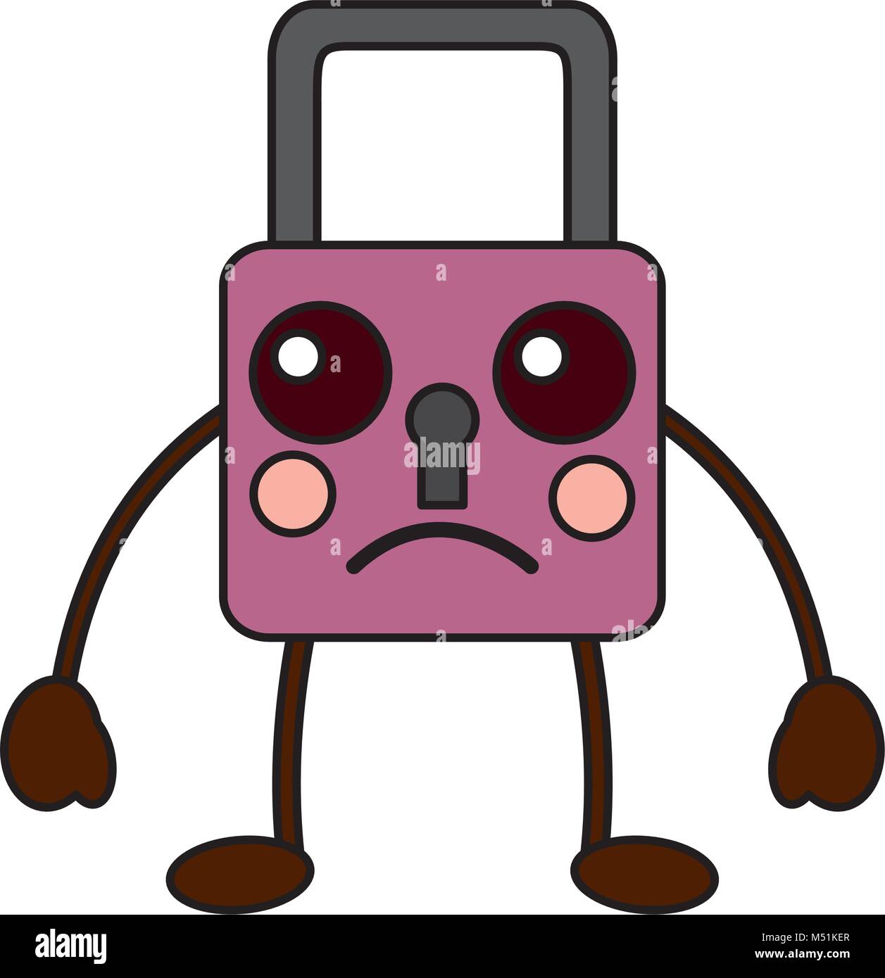 safety lock emoji icon image Stock Vector Image & Art - Alamy