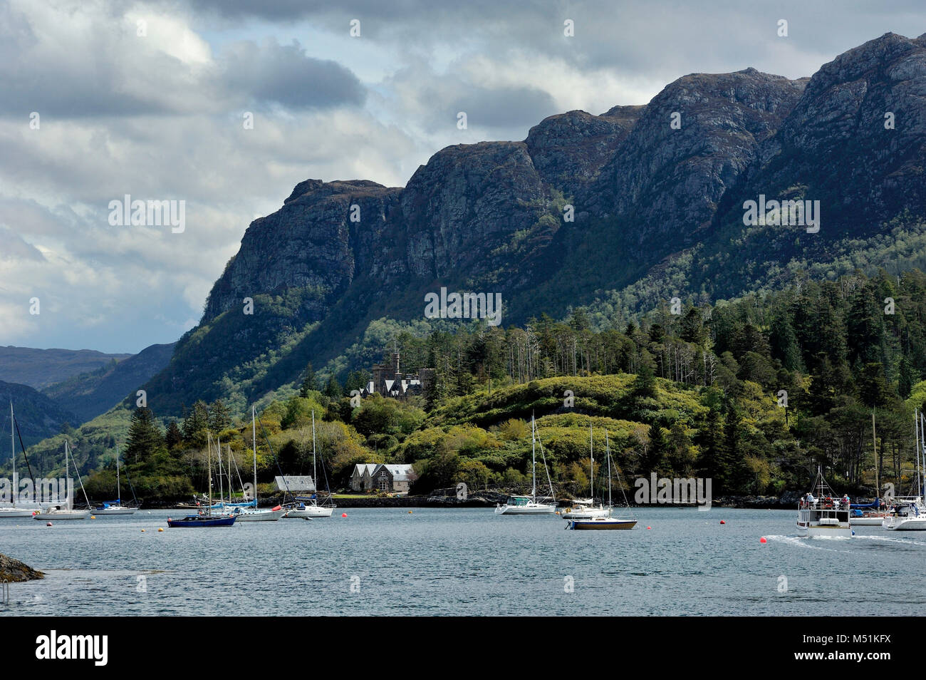 United Kingdom, Scotland, Highlands, village of Plockton Stock Photo ...