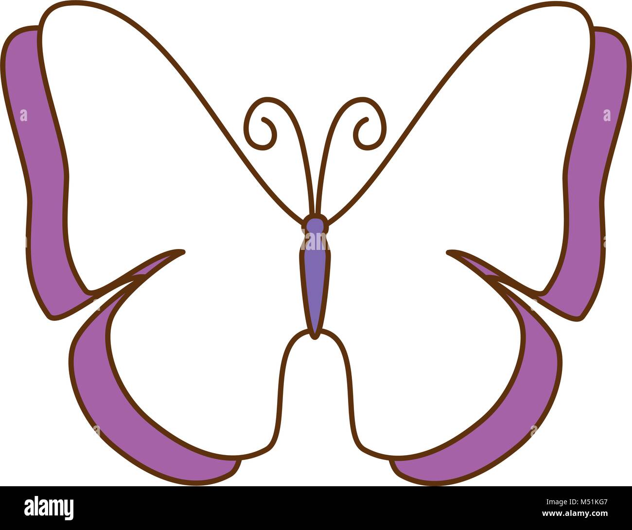 butterfly flying decorative frame Stock Vector Image & Art - Alamy