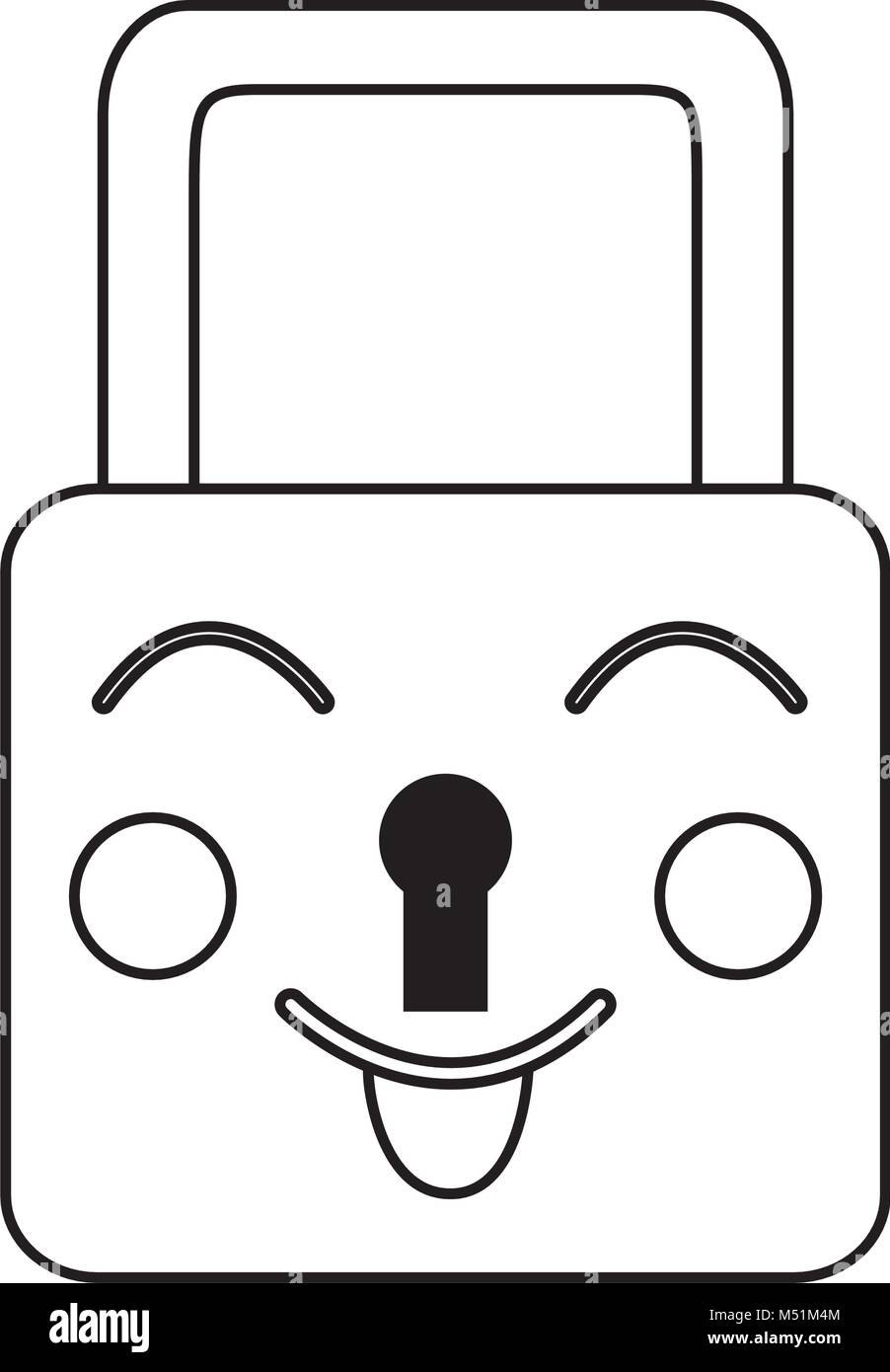 safety lock emoji icon image Stock Vector Image & Art - Alamy