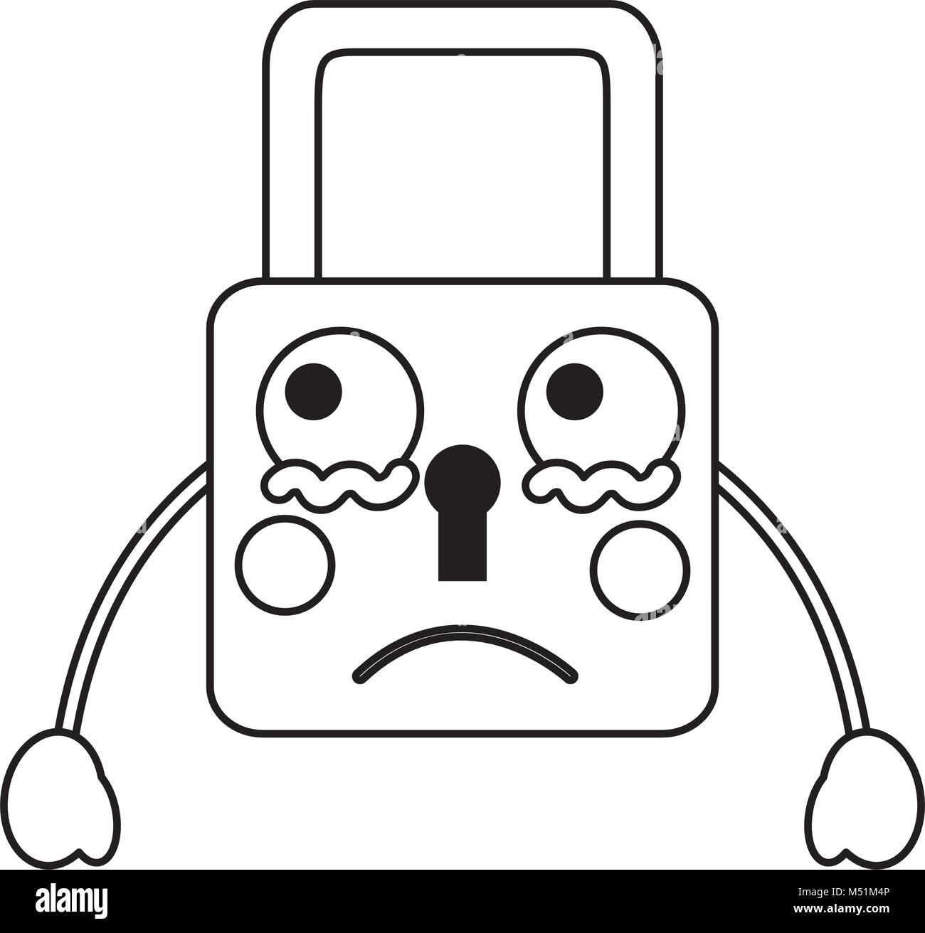 safety lock emoji icon image Stock Vector Image & Art - Alamy