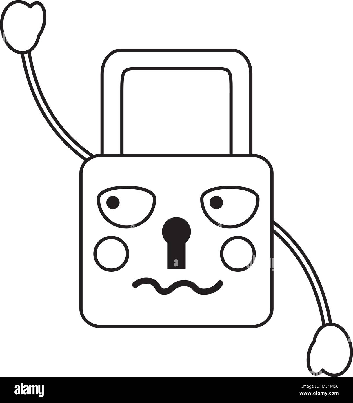 safety lock emoji icon image Stock Vector Image & Art - Alamy