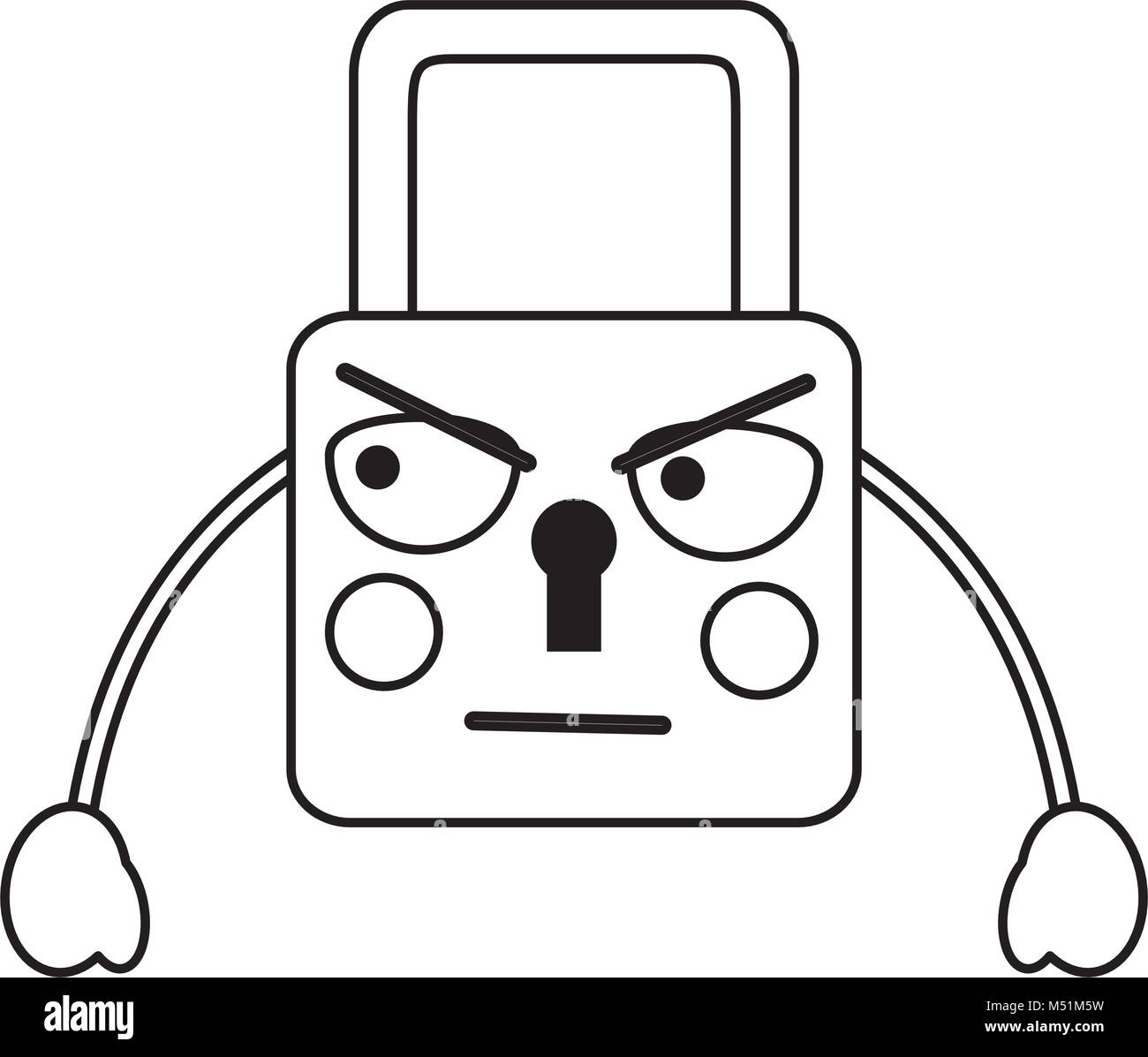 safety lock emoji icon image Stock Vector Image & Art - Alamy