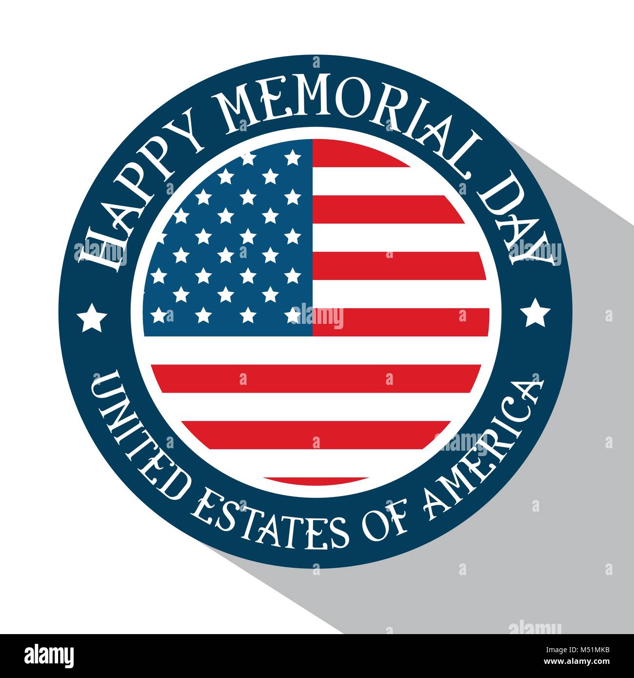 happy memorial day emblem Stock Vector Image & Art - Alamy