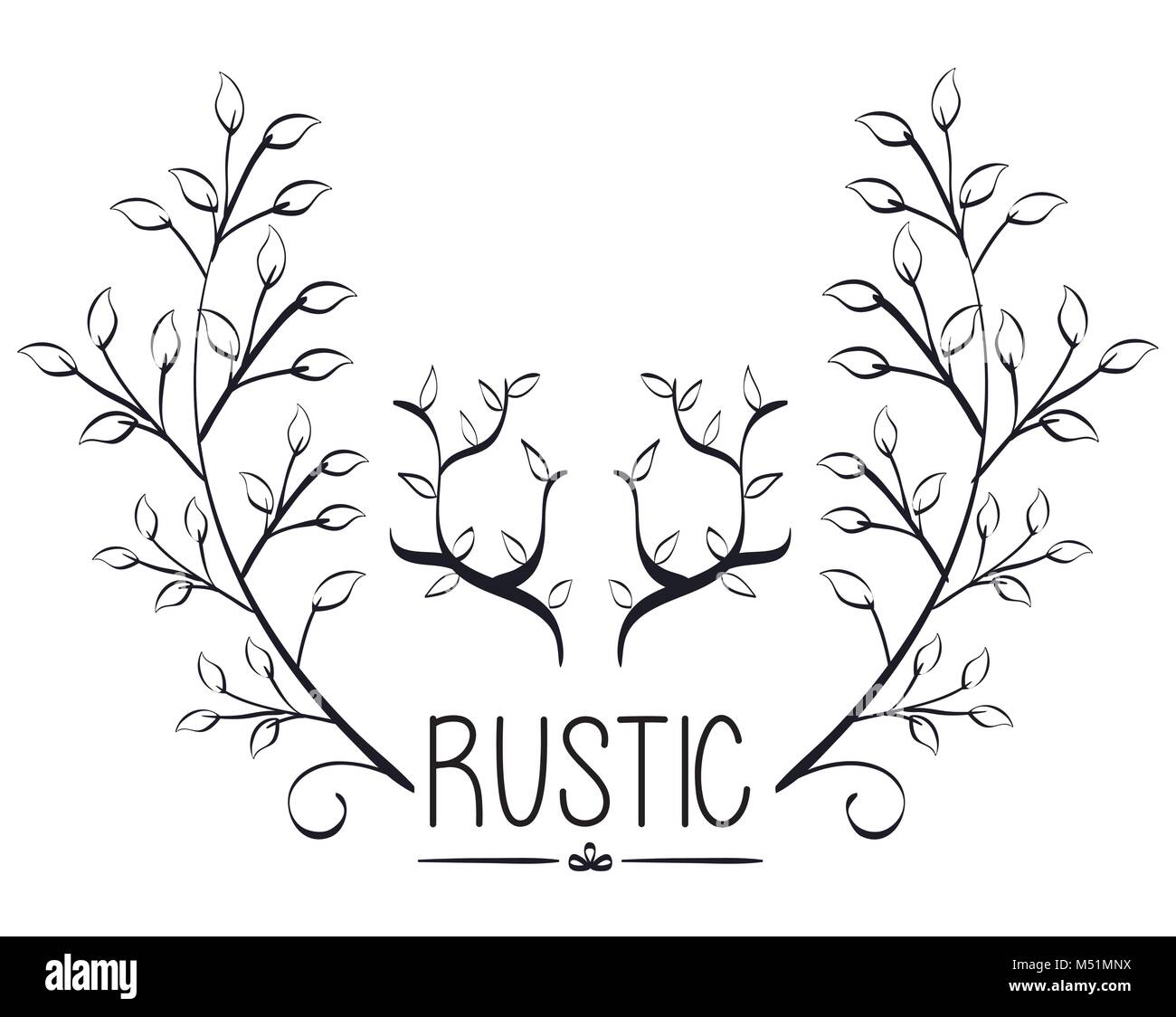 rustic wreath crown icon Stock Vector Image & Art - Alamy