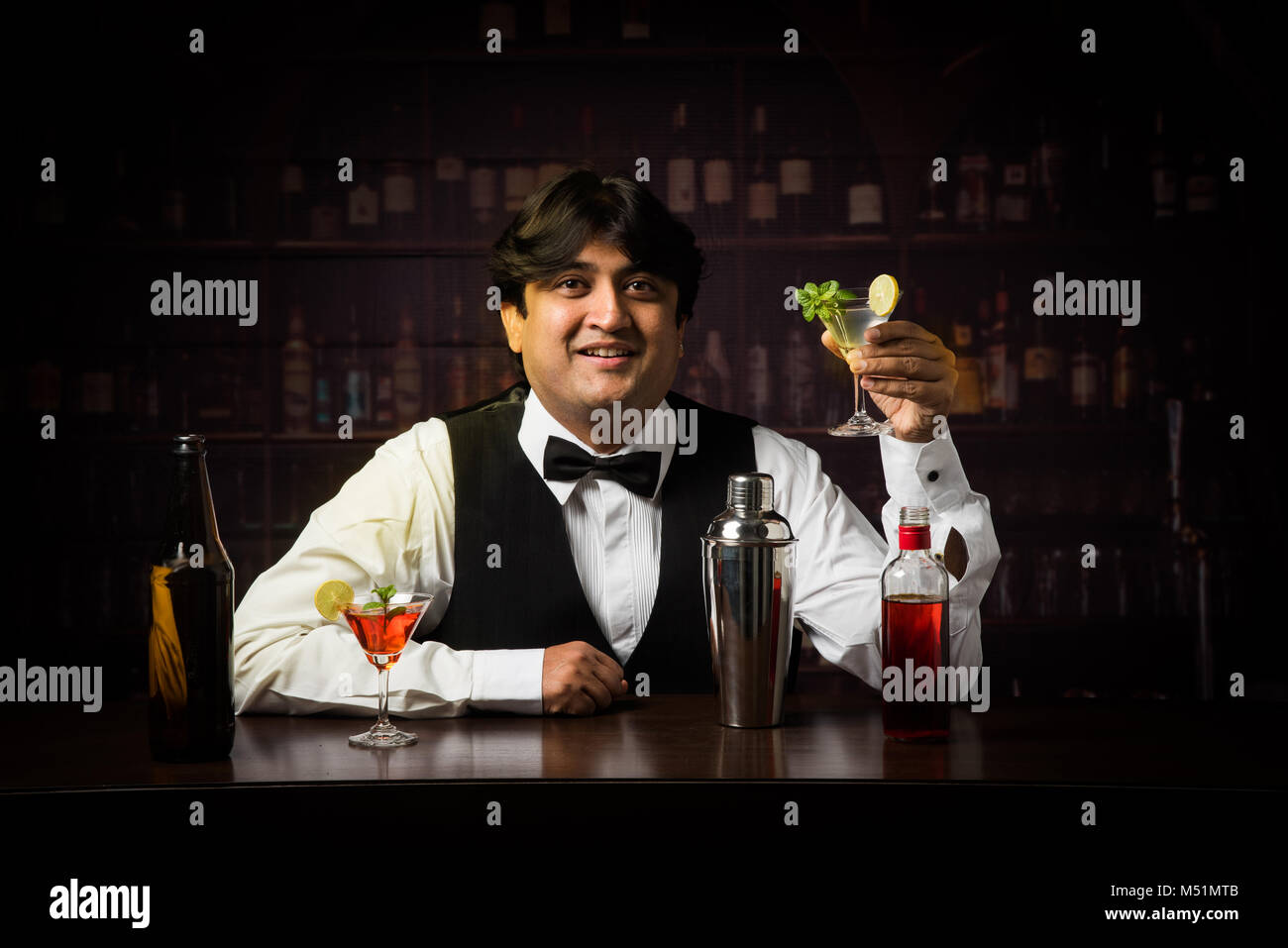 Men caucasian asian india restaurant hi-res stock photography and ...