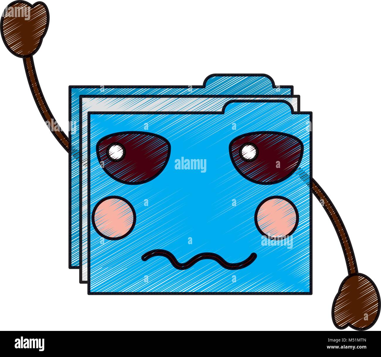 file folder angry emoji icon image Stock Vector Image & Art - Alamy