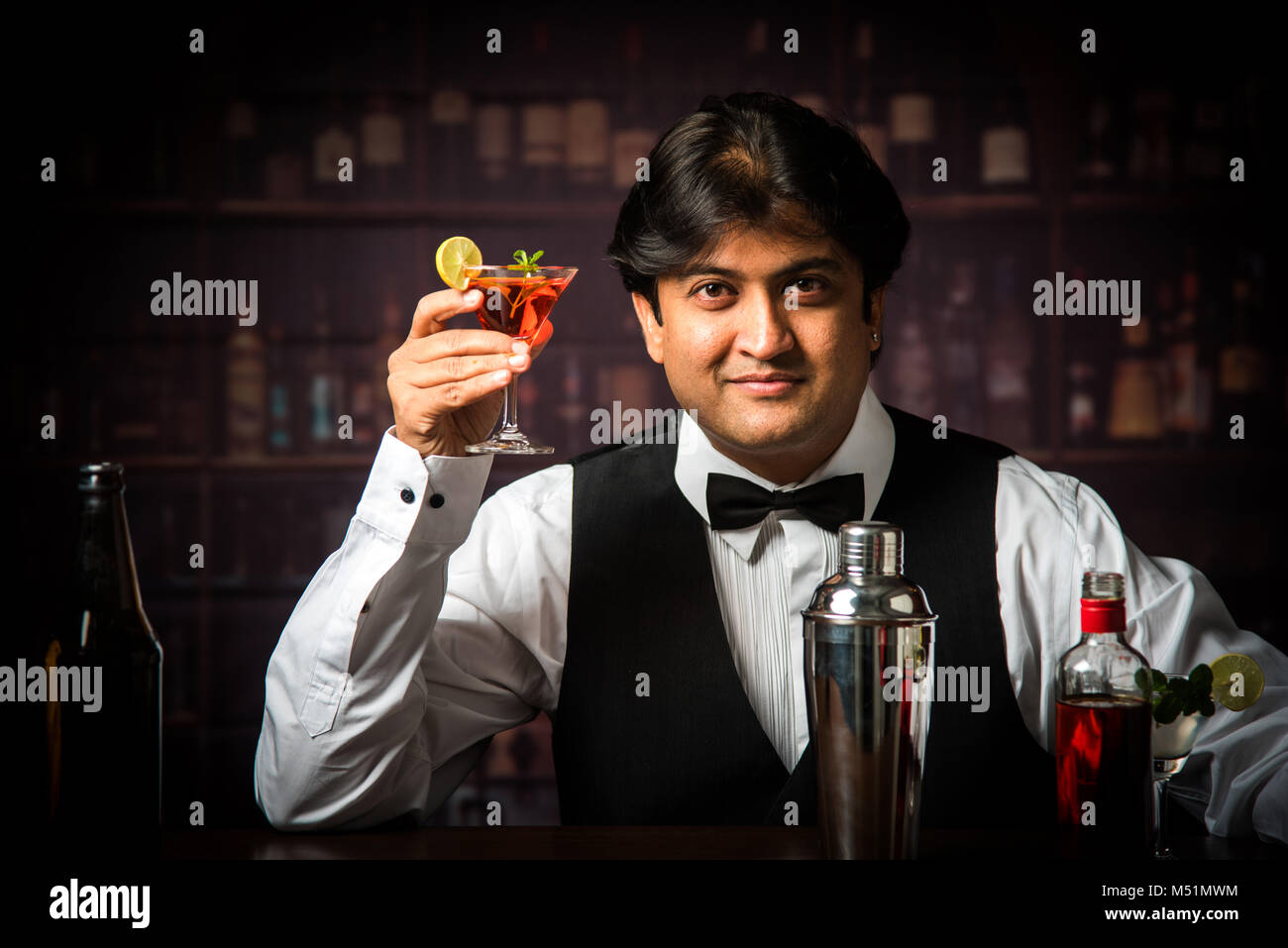 Men caucasian asian india restaurant hi-res stock photography and ...