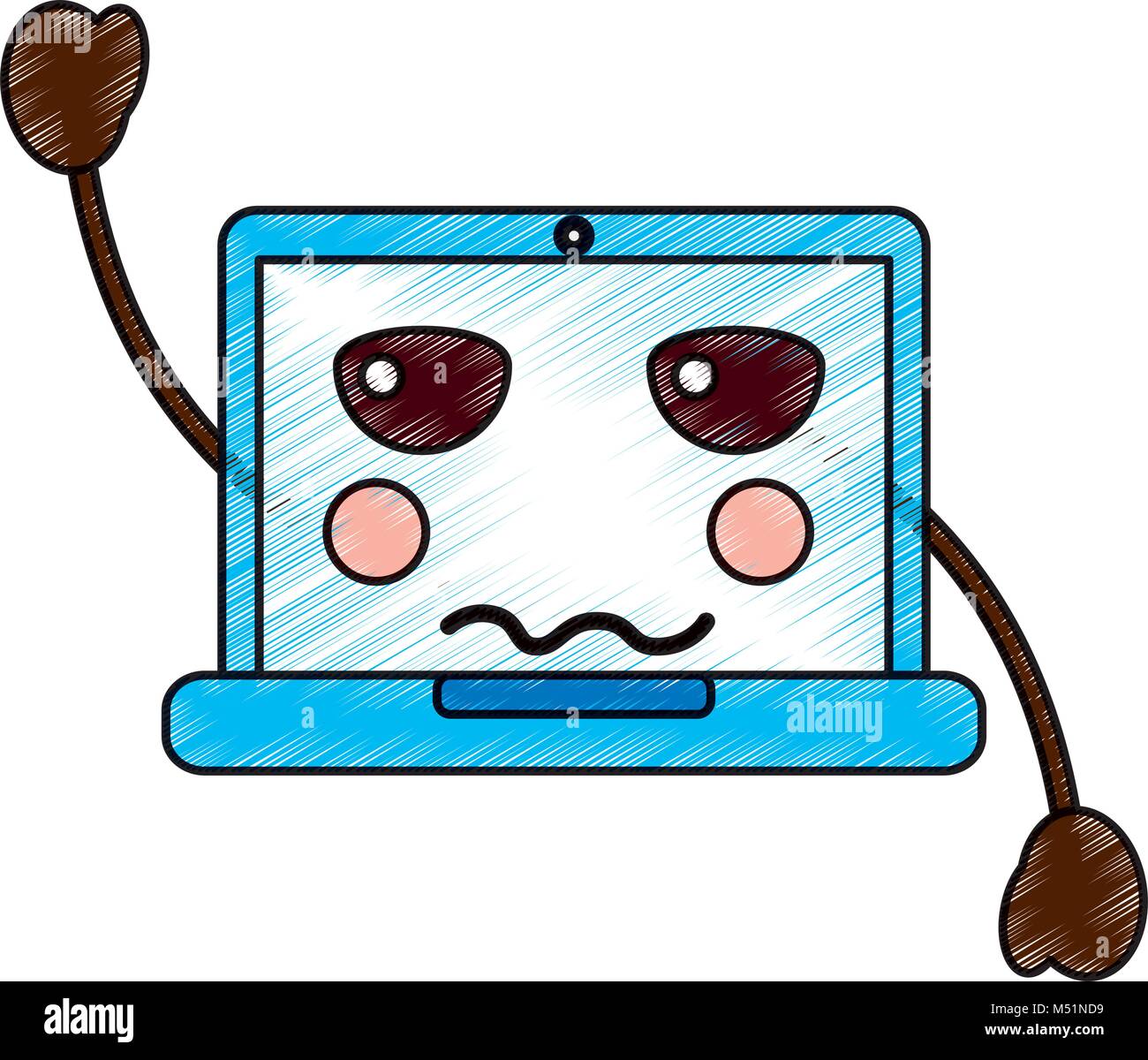 laptop angry computer emoji icon image Stock Vector Image & Art - Alamy