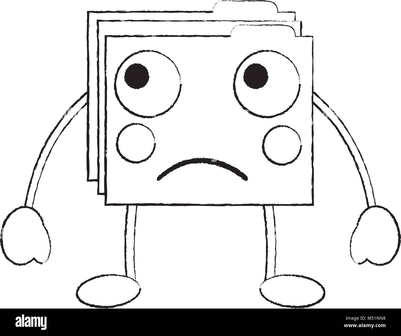 file folder sad emoji icon image Stock Vector Image & Art - Alamy
